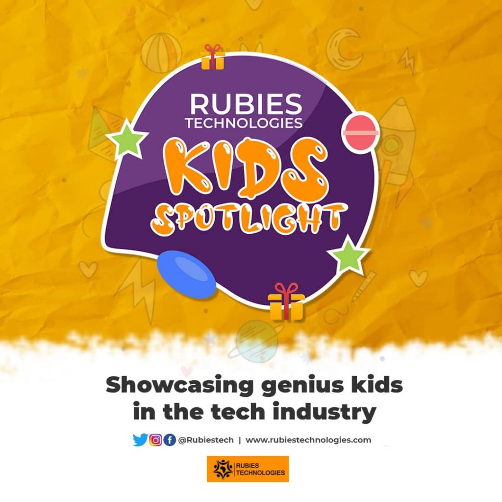 Rubies Technologies Introduces Kids Spotlight to Promote Kids in Tech